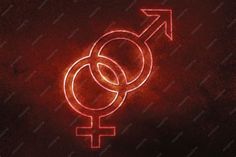 Premium Photo Male And Female Sex Symbol Heterosexuality Sex Education