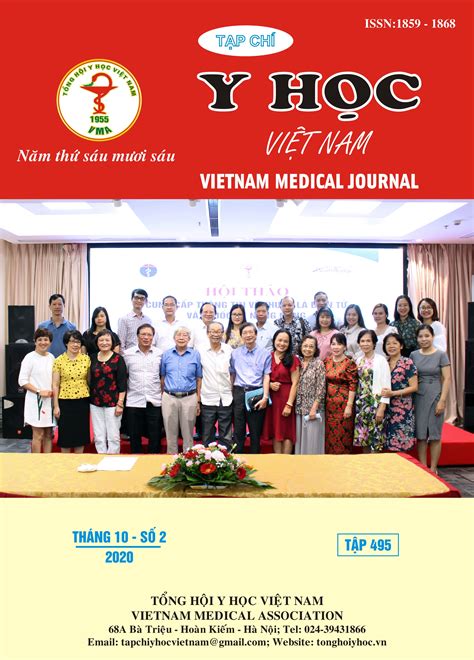 TẠP CHÍ Y HỌC VIỆT NAM TẬP 495 THÁNG 10 SỐ 2 2020 Tạp chí Y học