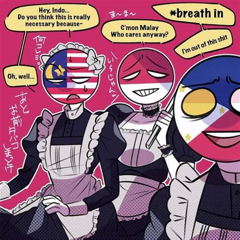 Indonesia X Malaysia Countryhumans