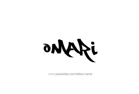 Omari Name Tattoo Designs