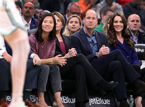 Photos Prince William And Kate Sit Courtside At Celtics Game