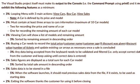 Solved Write A C Program According To Given Requirements Note Must