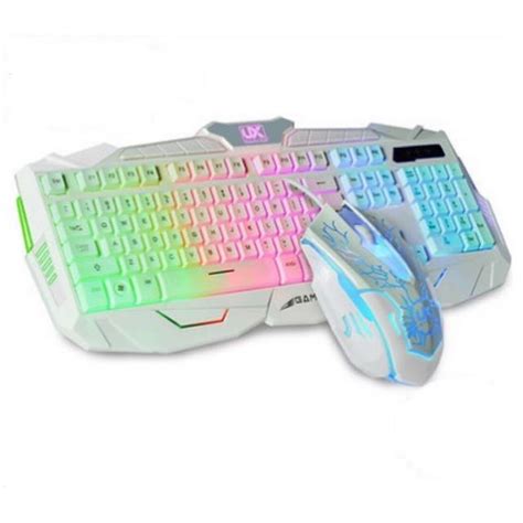 Glowing Gaming Keyboard Set Mobile Phones And Gadgets Wearables And Smart