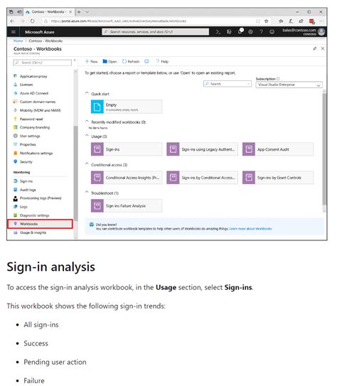 I Cannot Access The Legacy Authentication Workbook For Log Analytics Microsoft Qanda