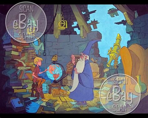 Rare Walt Disneys Sword In The Stone Cartoon Color 8 X 10 Photo