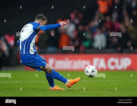 Brighton And Hove Albions Solly March Misses His Penalty In The Shoot