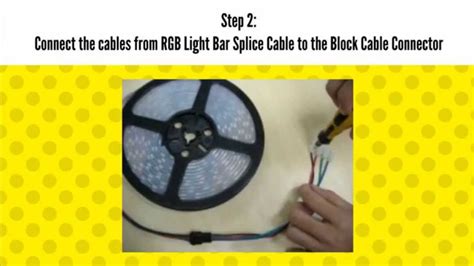How To Connect RGB LED Strip Light With Block Cable Connector YouTube