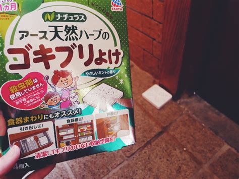 ナチュラス 天然ハーブのゴキブリよけ 4個入×3箱 アース製薬 防除用医薬部外品を使ったクチコミ「玄関で使っている天」by おくま