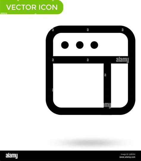 Browser Window Icon Minimal And Creative Icon Isolated On White
