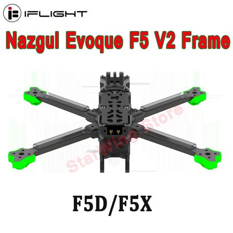 Iflight Nazgul Evoque F5 V2 ชุดกรอบ 5 นิ้ว F5D F5X HD/Analog(Squashed-X ...