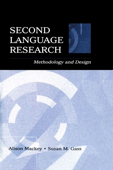 Cover Second Language Research Book