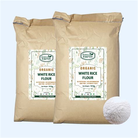 White Rice Flour Organic 20kg 10kg X 2 Dte Foods