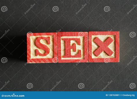 Cubos De Madera Que Crean El Sexo De La Palabra Imagen De Archivo Imagen De Sexo Bloque
