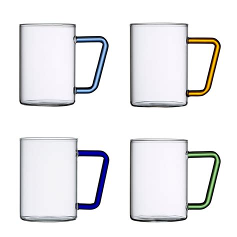 비전글라스 컬러 핸들 머그 500ml 4p 코스트코 코리아