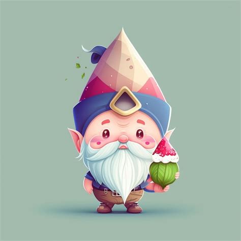 Gnomos de cuerpo completo Ilustración vectorial de personajes de