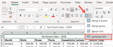 How To Merge And Unmerge Cells In Microsoft Excel
