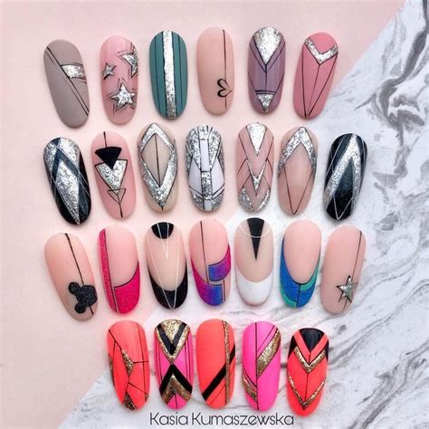 Pin By Desiree Nichols On Nails Quick Nail Art Line Nail Art
