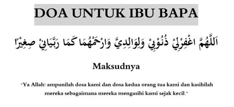 Doa Melembutkan Hati Ibu Bapa Ibubapa Jangan Lupa Amalkan 7 Doa