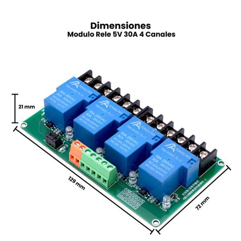 Relevadores 5v 30a T90 1 2 Y 4 Canales Unit Electronics