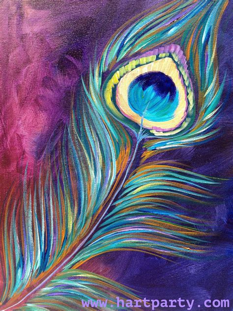 How To Draw A Peacock Feather With Oil Pastels
