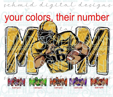Custom Football Mom Png Football Mom Png Football Mom Shirt Etsy