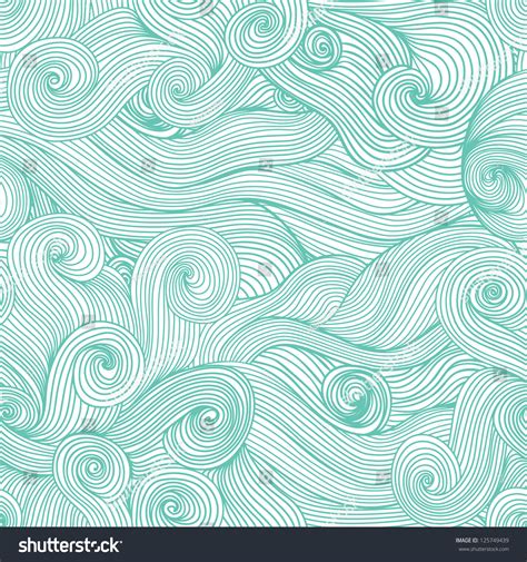 Seamless Waves Texturewavy Backgroundcopy That Square Stock Vector Royalty Free 125749439