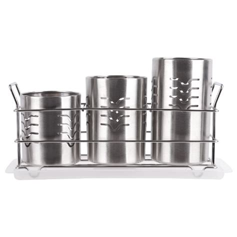 스텐 받침 다용도 통 3p 세트 407945 쇼핑시대
