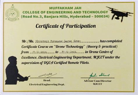 Mohammed Mufaqqam Sanjar Ghori On Linkedin Dgca Dgcaindia Dronetechnology Mjcet Workshop