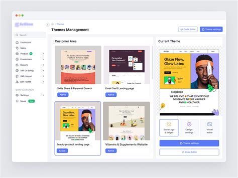 Ecommerce Web Application Theme Management By Musemind Saas For
