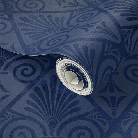 Art Deco Opulence Velvet Reverie Golden Wallpaper Spoonflower