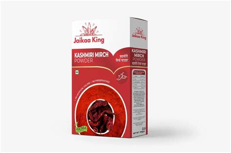 100 Gram Jaikaa King Kashmiri Mirch Powder At ₹ 50pack Kashmiri Chilli Powder In New Delhi