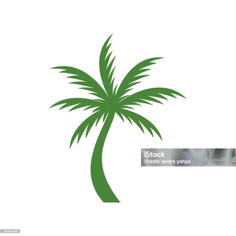 棕櫚圖標範本設計向量海灘 海向量圖形及更多剪裁圖圖片 剪裁圖 圓形 圖示 Istock