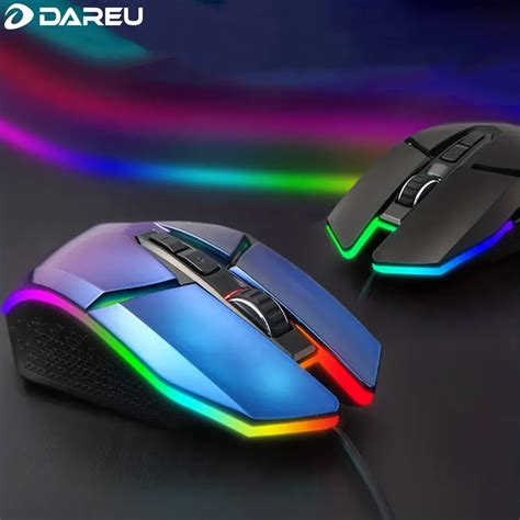 Dareu Wired Gaming Mouse 10 800 Dpi Optical Sensor 7 Programmable