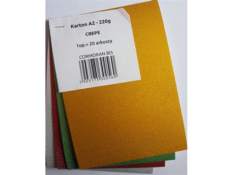 Karton A2 COR 220g/m2 CREPE srebrny - Papier - Kartony - Wydawnictwa ...