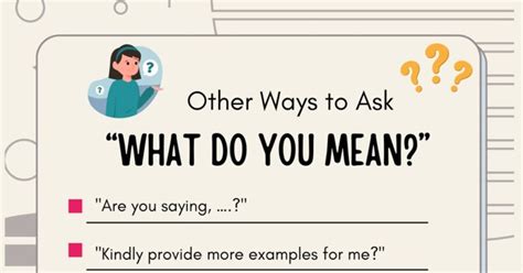 What Do You Mean 30 Other Ways To Ask For Clarification Formal And