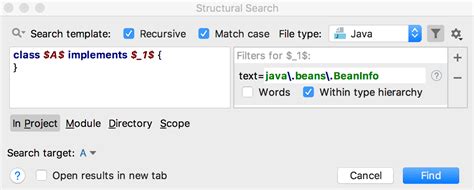 Java开发工具intellij Idea使用源代码系列教程（九）：搜索模板，过滤器和脚本约束 软市