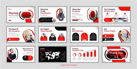 시작 비즈니스 프레 젠 테이 션 슬라이드 템플릿 집합 또는 브로셔 비즈니스 제안 파워 포인트 템플릿 프리미엄 벡터