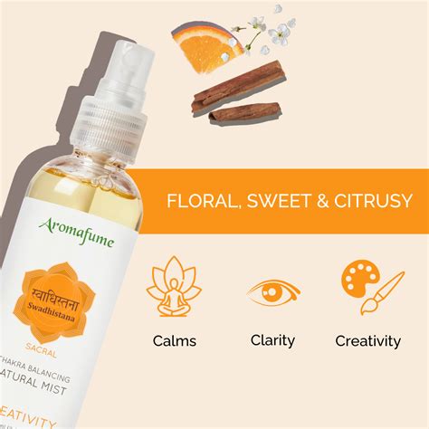 Sacral Chakra Balancing Mist Swadhisthana Healing Aromafume Canada