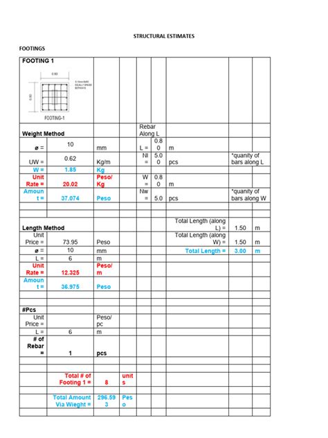 Structural Estimate Pdf