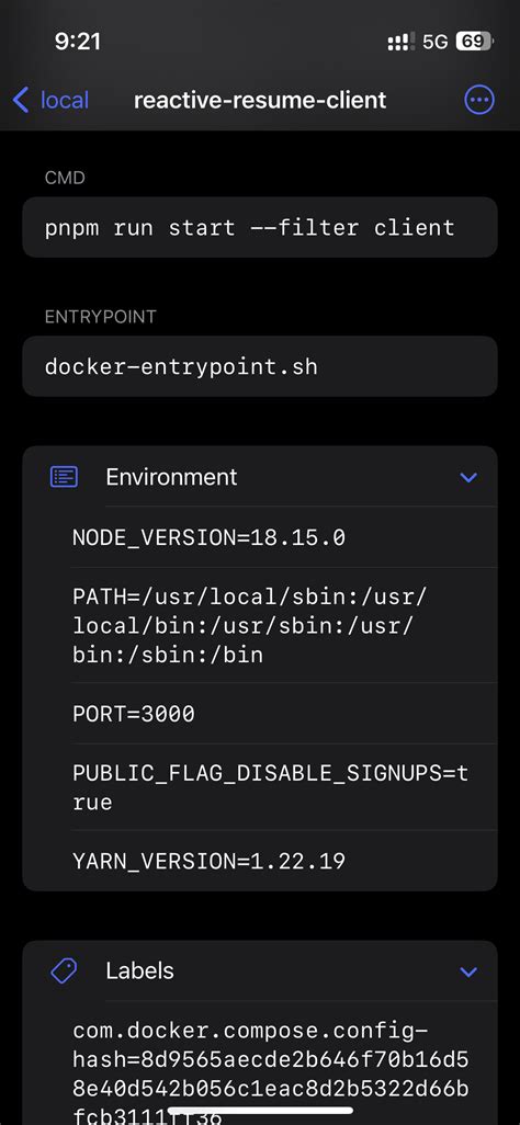Bug Client Docker No Option Filter · Issue 1291 · Amruthpillai