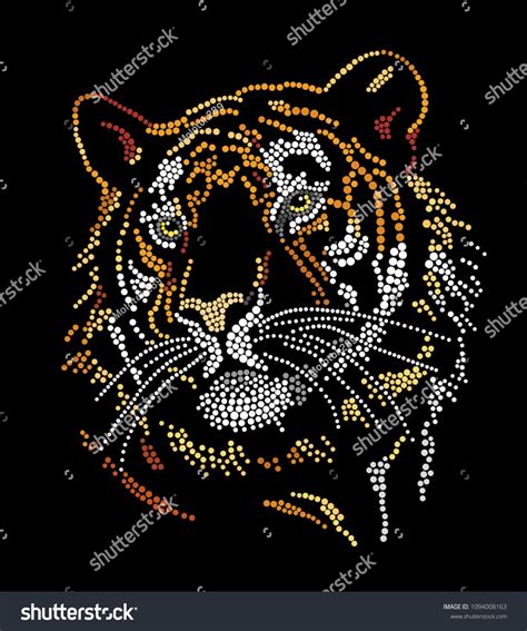 Muzzle Tiger Stockvector Rechtenvrij 1094008163 Shutterstock En