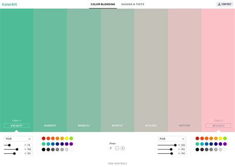 Colorkit Color Blender Shades And Tints Generator Aards