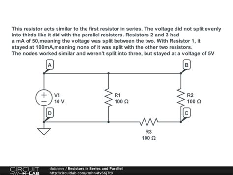 Resistors In Series And Parallel Circuitlab