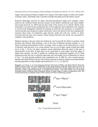 UNSUPERVISED LEARNING MODELS OF INVARIANT FEATURES IN IMAGES RECENT DEVELOPMENTS IN MULTISTAGE