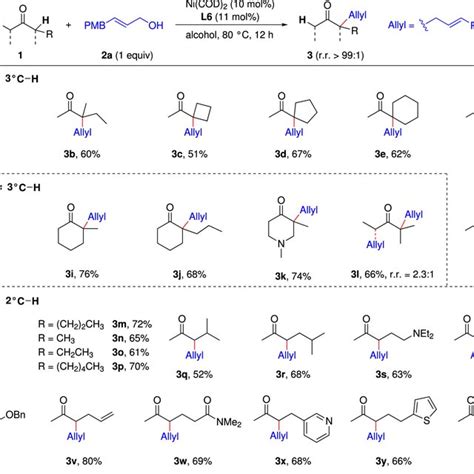 The Scope Of Unsymmetrical Ketones Reaction Conditions Ni Cod 2 Download Scientific Diagram