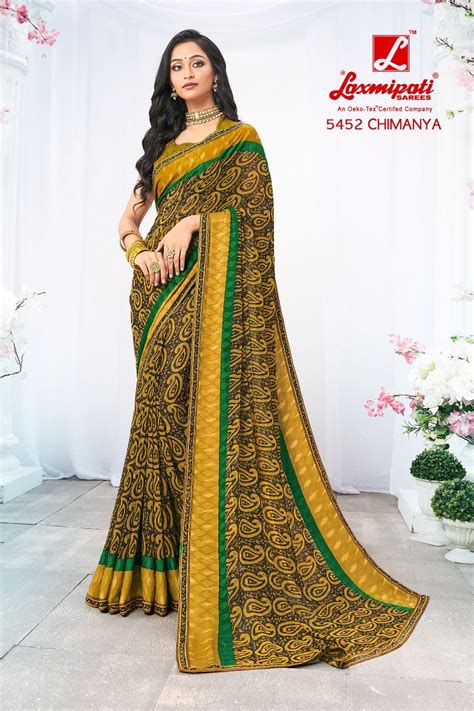 Laxmipati Jalebi 5452 Multicolor Georgette Saree Sanskar Sarees