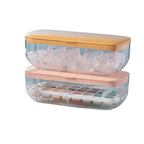 Ice Cube Tray With Storage Box Quick Demould Ice Maker Cocktail Whiskey