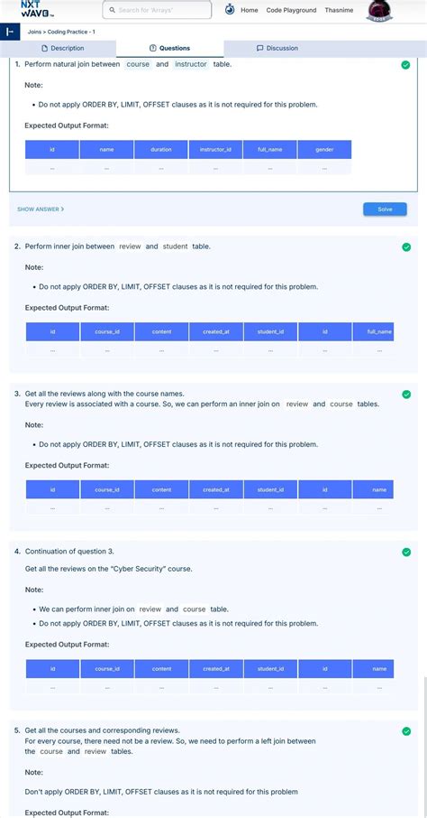 Thasnim I On Linkedin Programmingmaster Nxtwave Ccbp4 Sql Joins Learninginaction