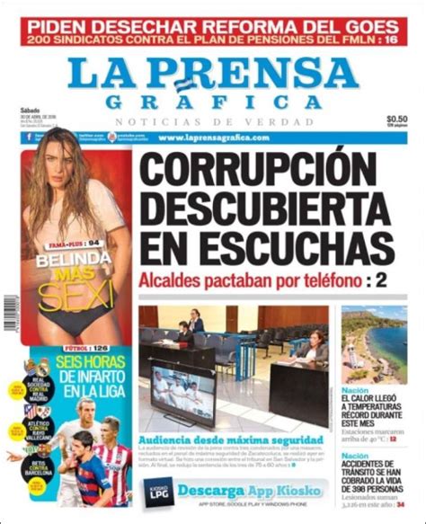 Periódico La Prensa Gráfica El Salvador Periódicos De El Salvador