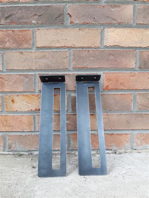 Standard Metal Shelf Brackets 2 Modern Contemporary Etsy